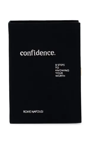 OLYMPIA LE-TAN Confidence Knowing Your Worth Clutch - Black