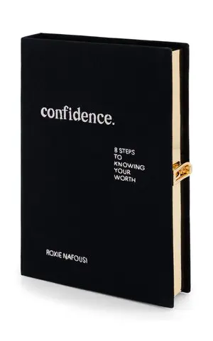 OLYMPIA LE-TAN Confidence Knowing Your Worth Clutch - Black