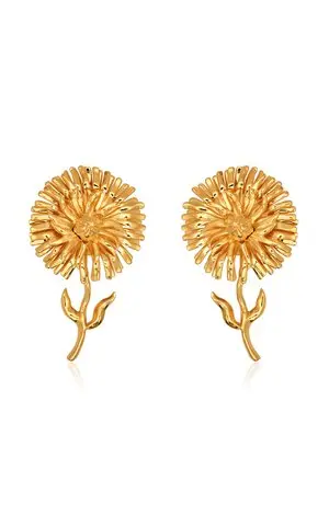 Oscar De La Renta Daisy Earrings - Gold