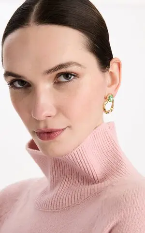 Oscar De La Renta Small Loop Stud Earrings