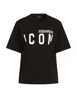 Dsquared2 Cotton Icon Logo T-shirt - Black