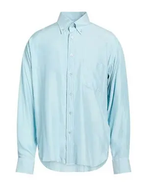 TOM FORD Shirt Size Silk, Viscose - Blue