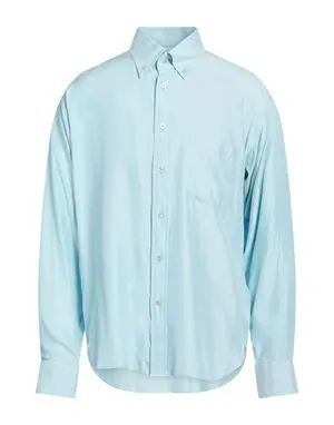 TOM FORD Shirt Size Silk, Viscose - Blue