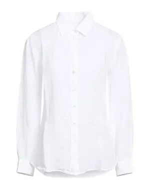 120% Lino Shirt Ivory Size Linen - White