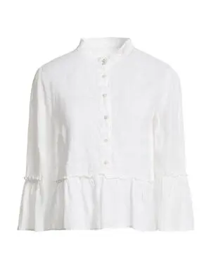 120% Lino Linen Peplum Top