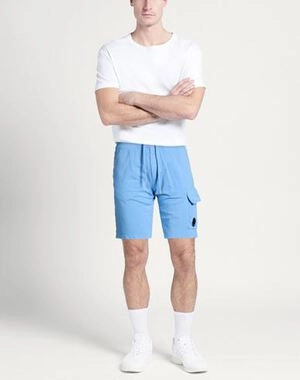 C.P. COMPANY Cotton Terry Cargo Shorts - Azure