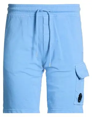 C.P. COMPANY Cotton Terry Cargo Shorts - Azure
