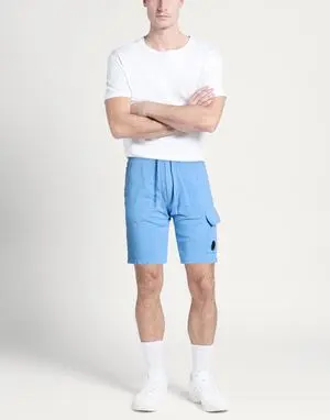 C.P. COMPANY Cotton Terry Cargo Shorts - Azure