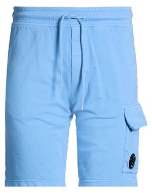 C.P. COMPANY Cotton French Terry Shorts - Blue