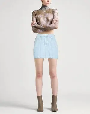 MUGLER Denim Pencil Skirt