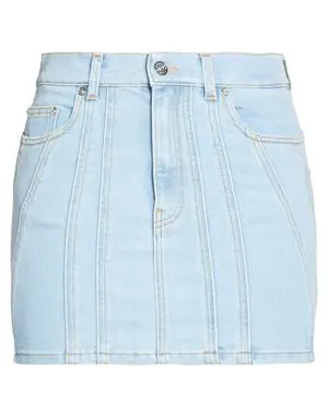 MUGLER Denim Pencil Skirt
