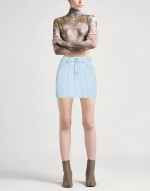 MUGLER Denim Pencil Skirt