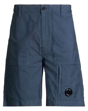 C.P. COMPANY Cotton Twill Casual Shorts - Navy