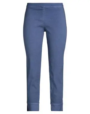 120% Lino Linen Cotton Elastane Tapered Cropped Pants