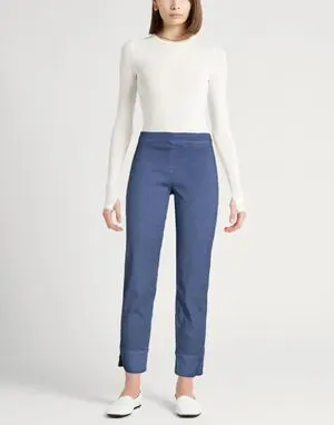 120% Lino Linen Cotton Elastane Tapered Cropped Pants