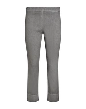 120% Lino Tapered Cropped Pants - Grey