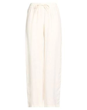 120% Lino Linen Straight-leg Pants - Pink