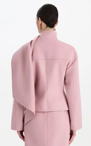 Oscar De La Renta Draped Virgin-wool Jacket