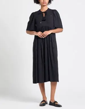 Ba&sh Midi Dress With Broderie Anglaise