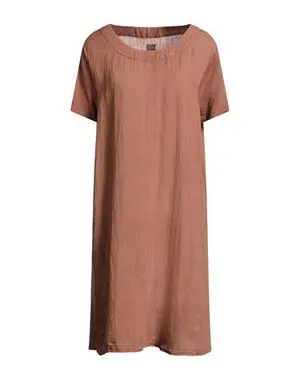 120% Lino Mini Dress - Brown