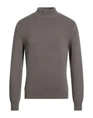 Fedeli Turtleneck Virgin Wool And Cashmere Knit - Grey