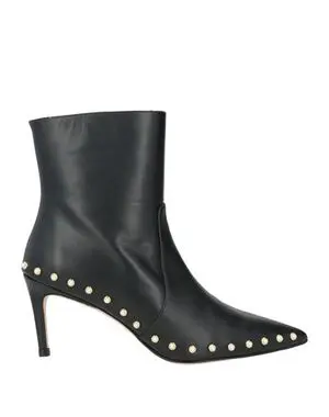 STUART WEITZMAN Ankle Boots Size Leather - Black
