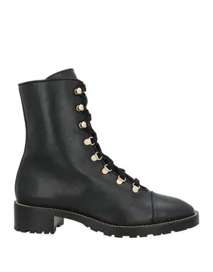 STUART WEITZMAN Lace-up Leather Ankle Boots