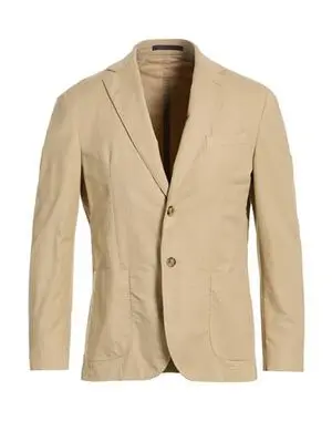PAOLONI Blazer Chocolate Size Cotton, Elastane - Beige
