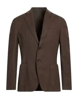 PAOLONI Blazer Chocolate Size Cotton, Elastane - Brown