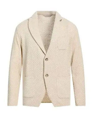 PAOLONI Blazer Size Cotton, Acrylic - Beige