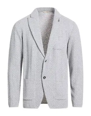 PAOLONI Blazer Size Cotton, Acrylic - Grey