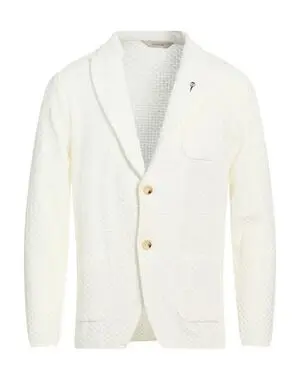 PAOLONI Blazer Size Cotton, Acrylic - Off White