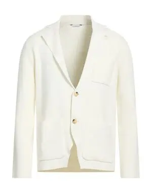 MANUEL RITZ Blazer Size Cotton, Polyamide - Off White