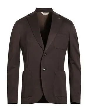 PAOLONI Blazer Chocolate Size Cotton, Polyamide, Elastane - Brown
