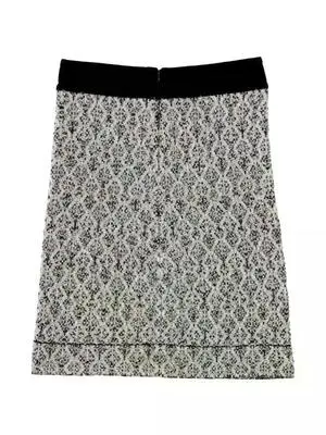 Sandro Geometric Jacquard Knit Skirt