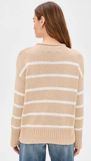 LA LIGNE Marina Striped Cotton Sweater