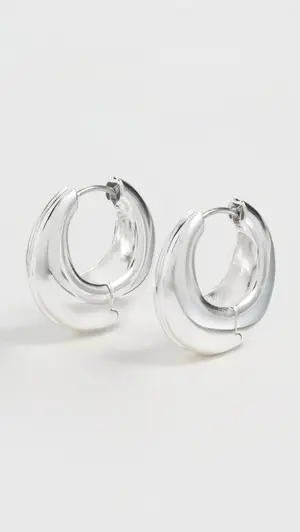 Tory Burch Small Pierced Hoop Earrings