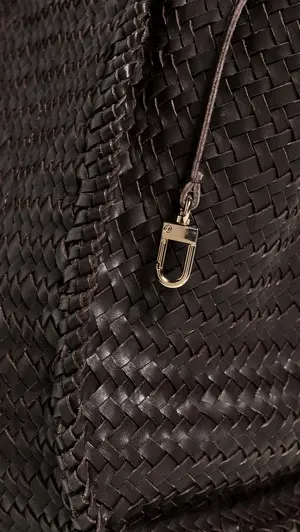 Madewell The Lexington Woven Leather Tote - Coffee Bean