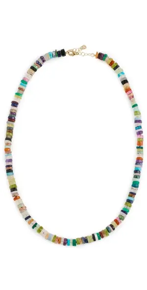 Jia Jia 14k Rainbow Gemstone Necklace - Multicolored