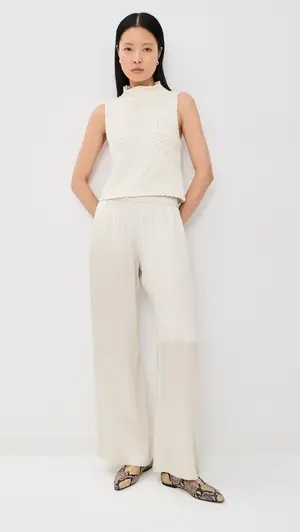 Sablyn Atticus Roll Neck Cropped Tank