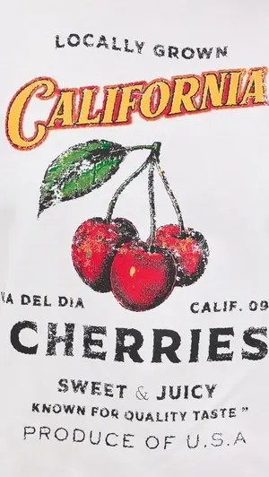 SUNNY SOMEWHERE Cherries Everyday Tee