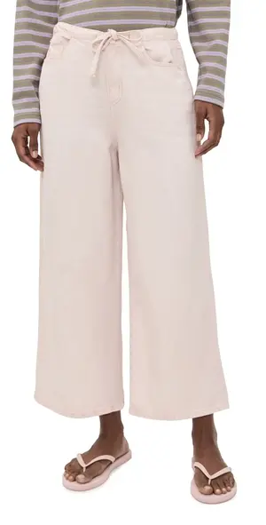 Splendid Lounge Denim Crop Jeans - Rose Petal