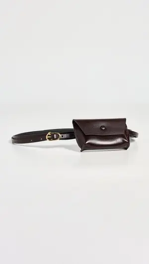 Rachel Comey Calfskin Wrap Belt With Pouch