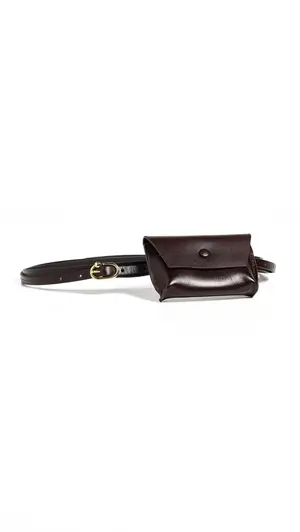 Rachel Comey Calfskin Wrap Belt With Pouch