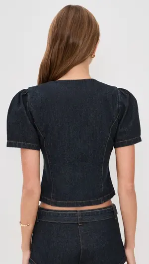 Lioness Femme Blouse - Dark Denim