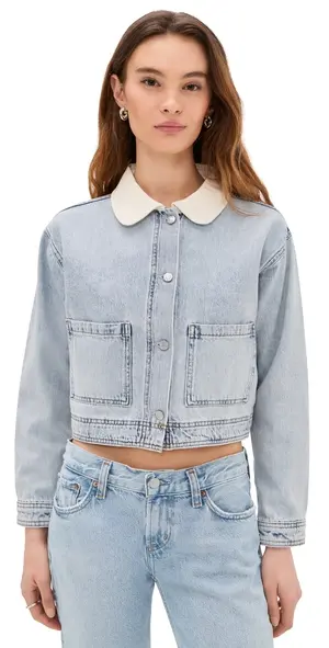 LE JEAN Cora Denim Trucker Jacket