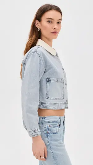 LE JEAN Cora Denim Trucker Jacket