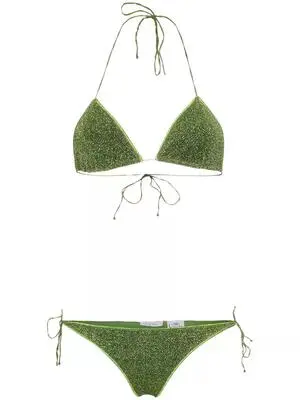 Oseree Tie-fastening Bikini - Green