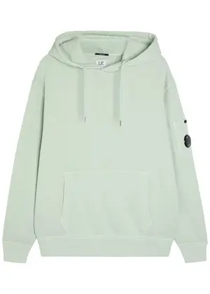 C.P. COMPANY Hooded Cotton Sweatshirt - Blue