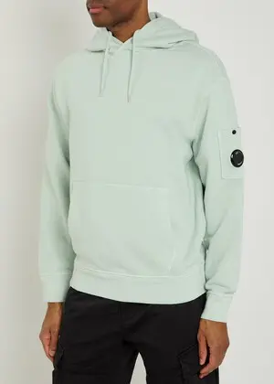 C.P. COMPANY Hooded Cotton Sweatshirt - Blue